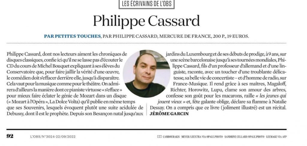L’OBS – PHILIPPE CASSARD